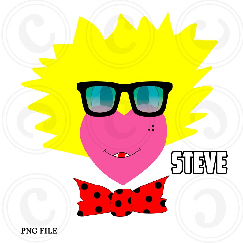 Cute Heart Named Steve PNG Sublimation Png Digital Download - Etsy