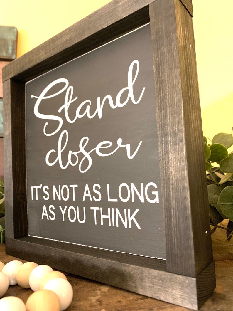 Stand Closer Bathroom Humor Sign Funny Potty Humor Restroom - Etsy