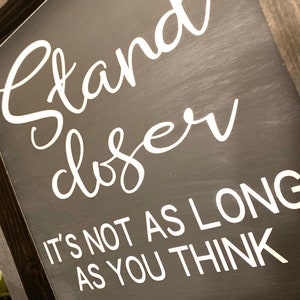 Stand Closer Bathroom Humor Sign, Funny Potty Humor, Restroom, Wooden ...