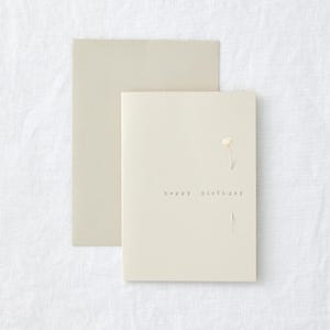 Happy Birthday - Threaded Dried Flower Birthday Celebration Minimal ...