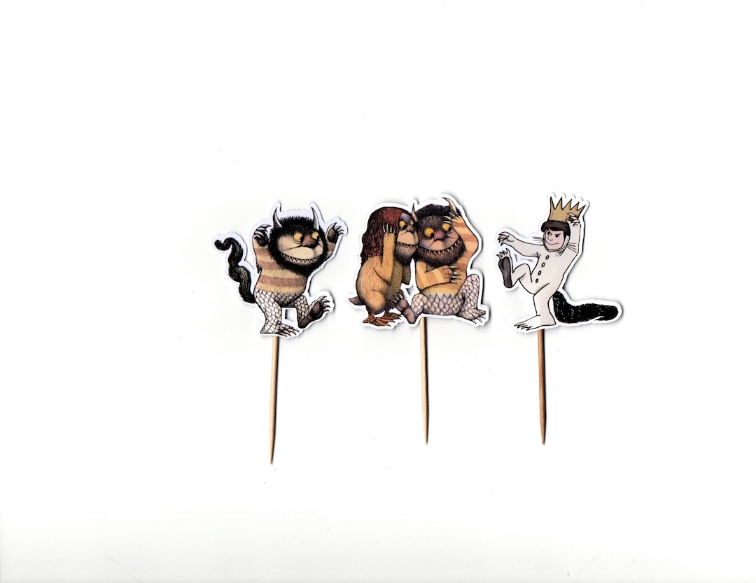 Wild Things, Cupcake Topper, Birthday Party Decorations, Wild Things ...