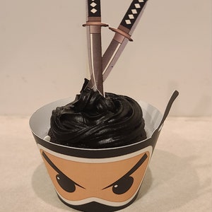 Ninja Cupcake Wrappers - Ninja, Ninja Cupcake Wrappers, Ninja ...