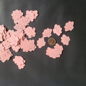 Shell Confetti- Pink Shell Confetti- Bridal Shower Decor- Baby Shower ...