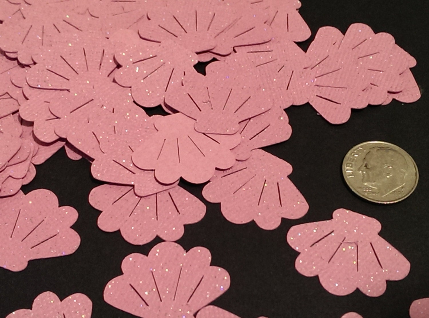 Shell Confetti Pink Shell Confetti Bridal Shower Decor | Etsy