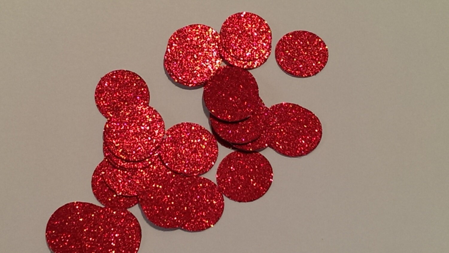 Red and Black Confetti Round Confetti Bridal Shower Decor | Etsy