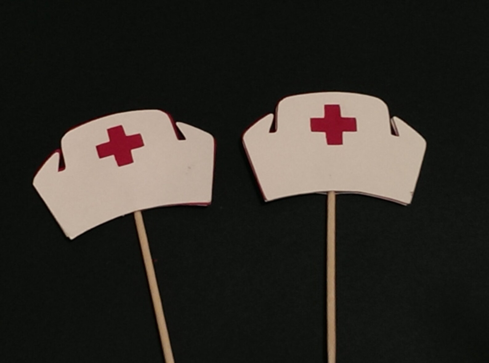 White Nursing Cap Cupcake Topper Nursing School Graduation - Etsy