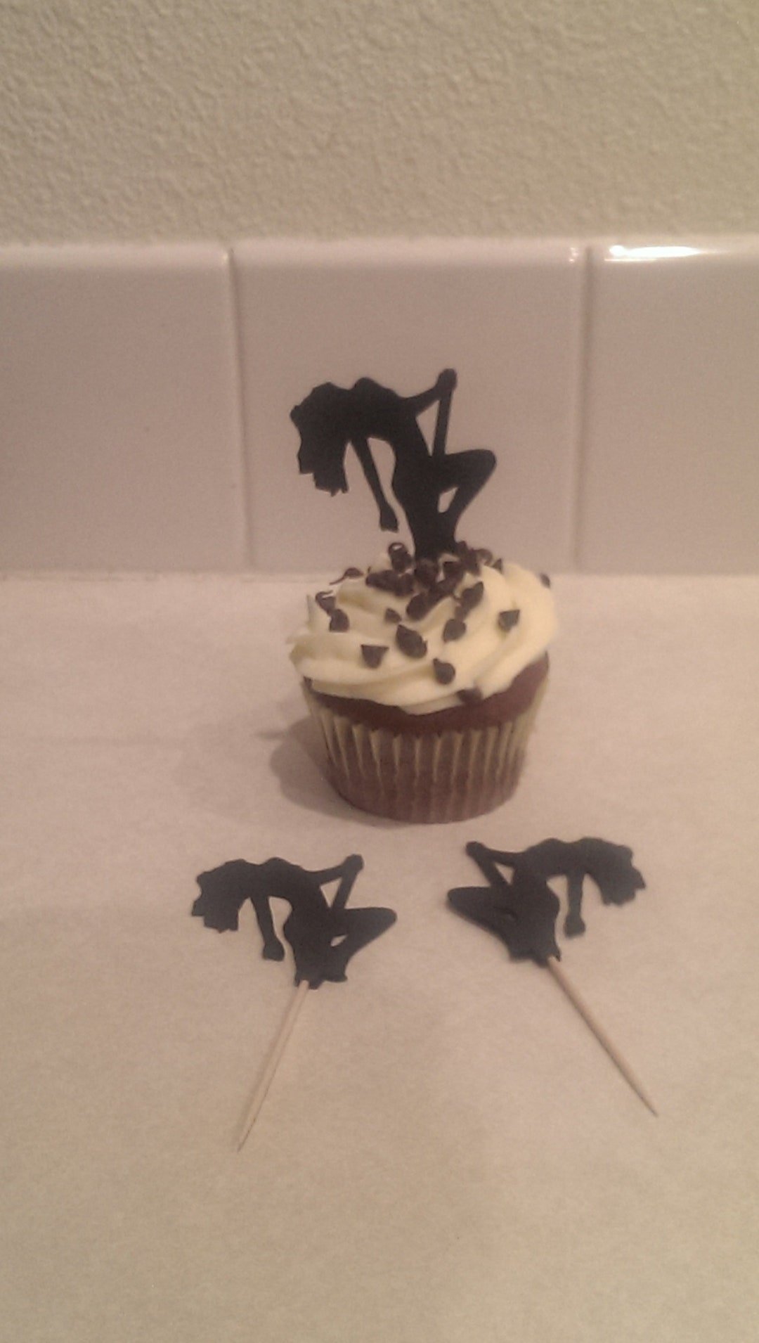 12 Bachelor Party Pole Dancer Cupcake Toppers, Party Picks, Shower ...