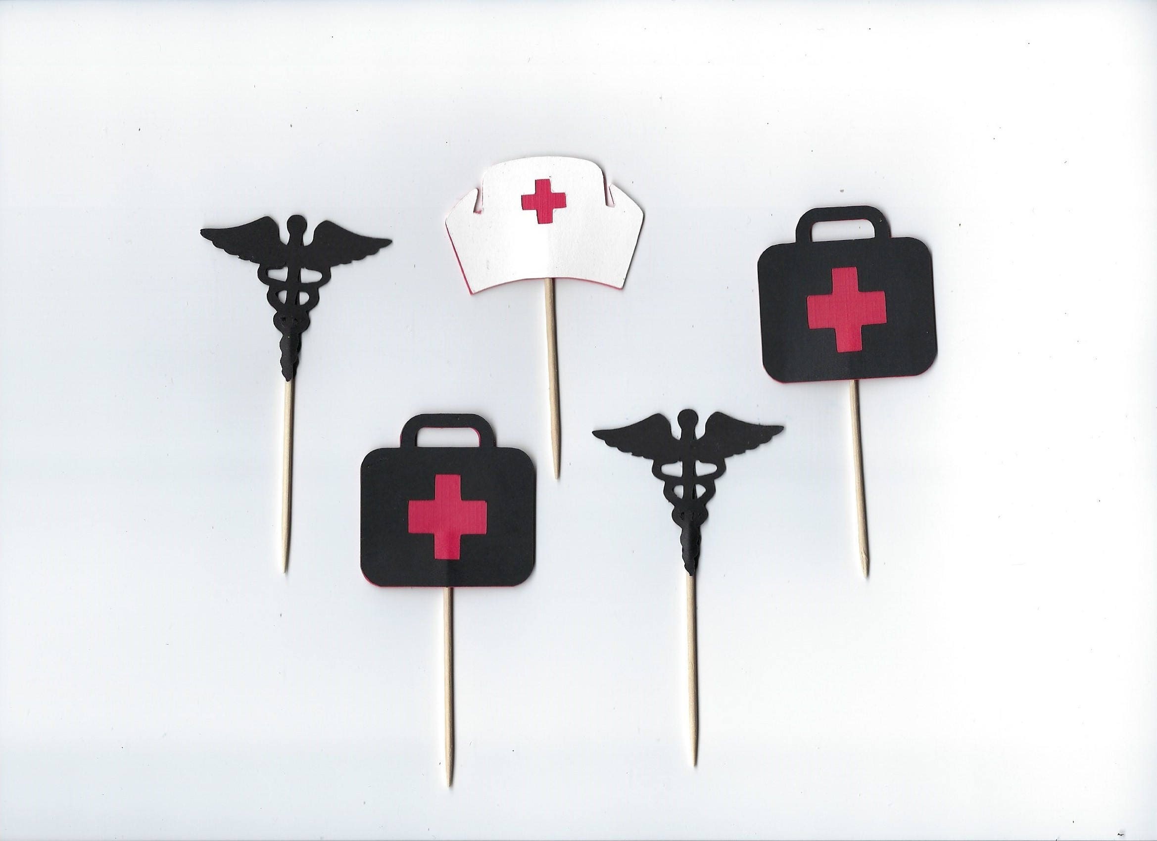 12 Medical Cupcake Toppers Medical Party Picks Cupcake | Etsy