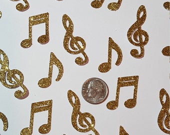Music Notes Black Confetti Birthday Party Die Cut | Etsy