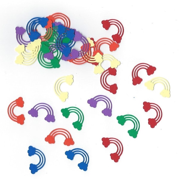 Rainbow Confetti - Etsy