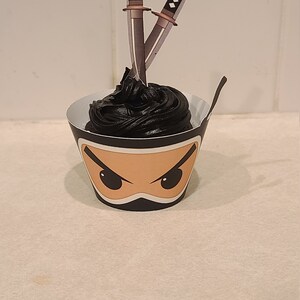 Ninja Cupcake Wrappers - Ninja, Ninja Cupcake Wrappers, Ninja ...