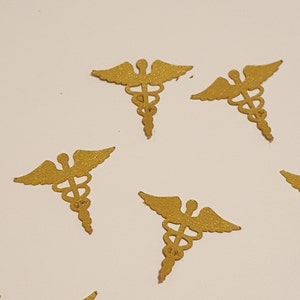 Caduceus Confetti,table Scatter,gold Medical School, Graduation,nurse ...