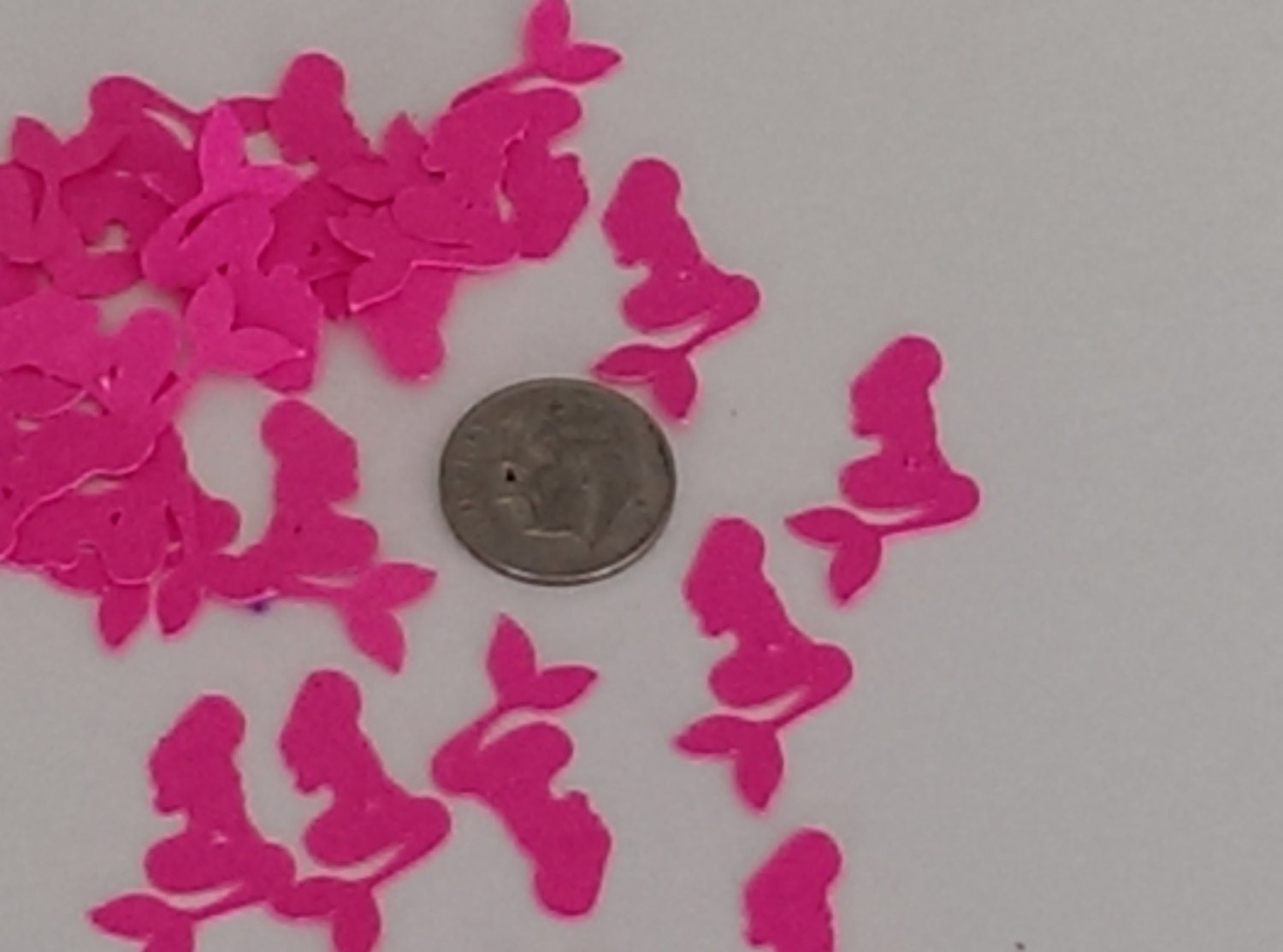 Mermaid Confetti Hot Pink Confetti-table Scatter-bridal - Etsy