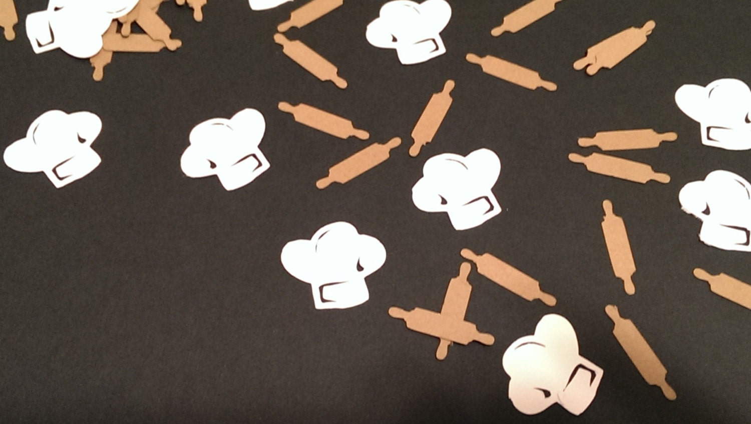 Baker hats and rolling pins Confetti Confetti Baker party | Etsy