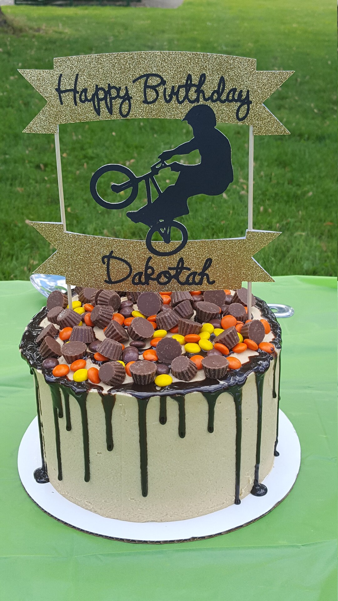 BMX Cupcake Toppers - BMX Party Decorations - BMX Party Decor - Bike ...