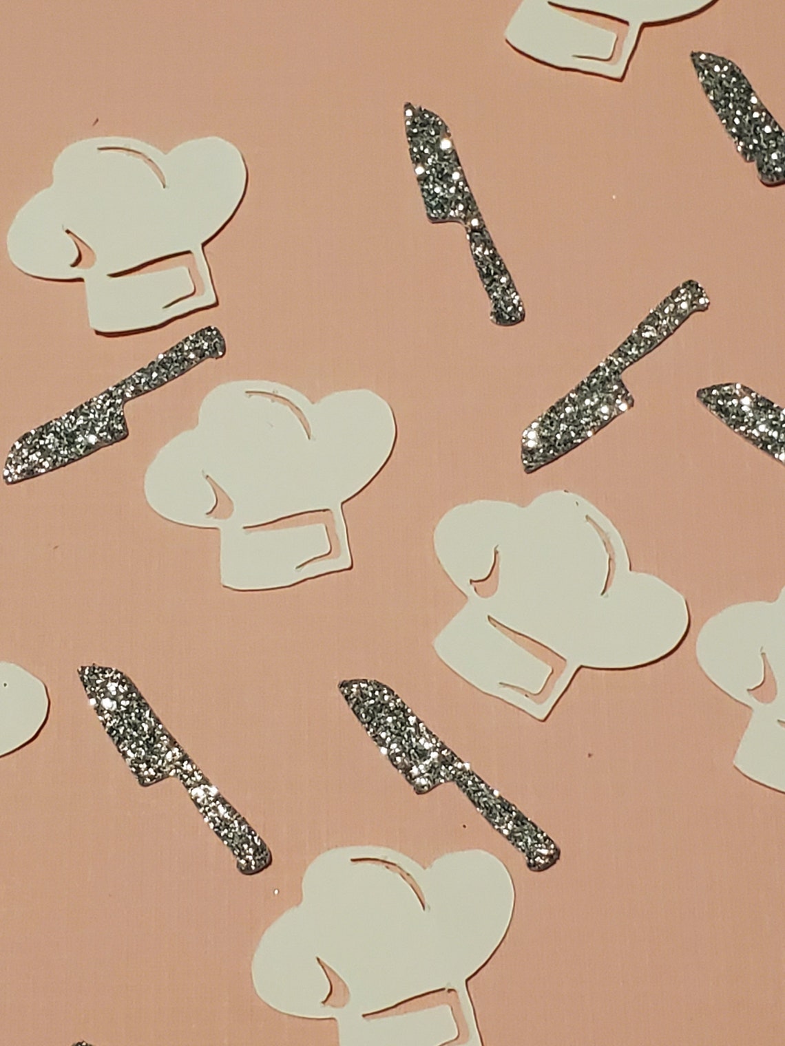 Chef Hats and Butcher Knife Confetti- Glitter Confetti- Baker Party ...