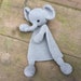 Elephant Security Blanket Crochet Baby Blanket Plush Pattern - Etsy Israel