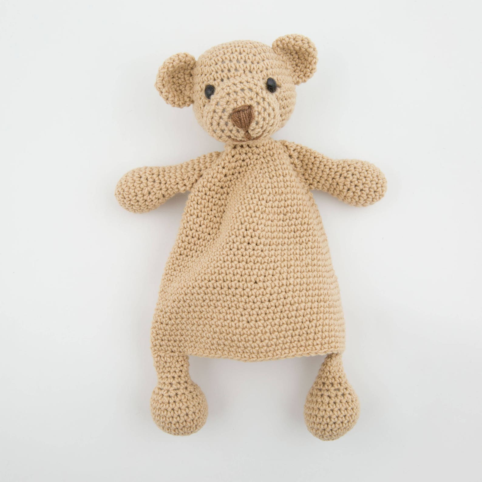 Bear Lovey Security Blanket Crochet Crochet Baby Lovey Crochet - Etsy