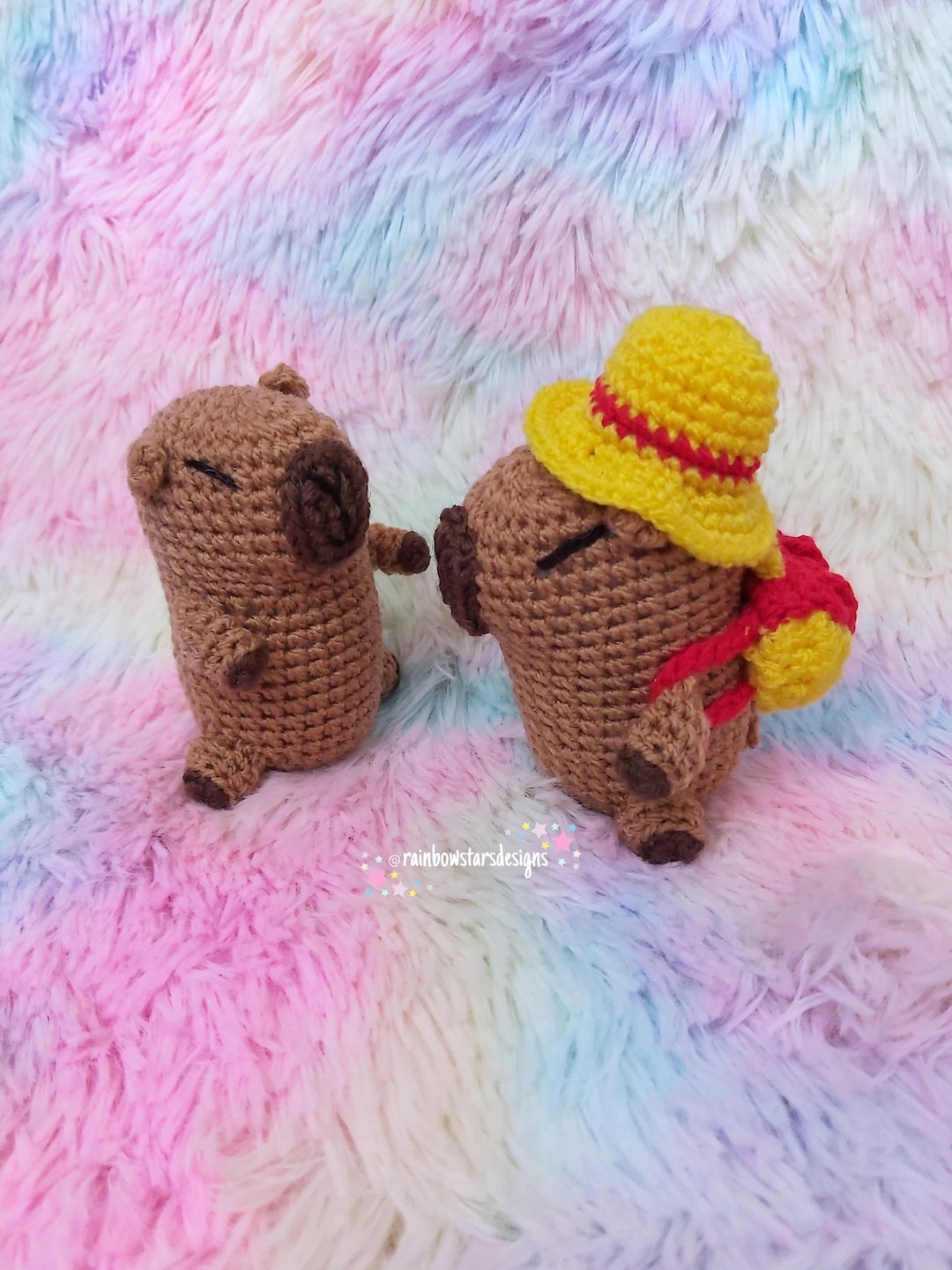 Capybara Chibi Doll - Capybara and Capybara Goes to School Plushie or ...