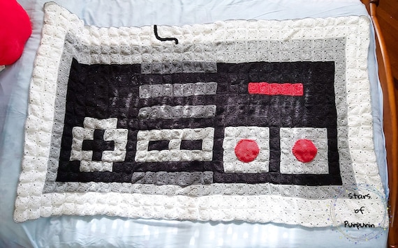 Blanket Inspired by the Nintendo Nes Nintendo Gift for - Etsy