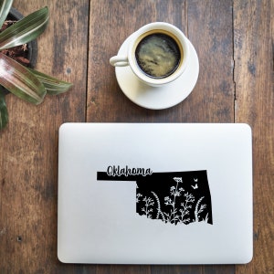 Oklahoma Decal, OK State Vinyl Sticker, Waterproof Sticker, Car Decal ...