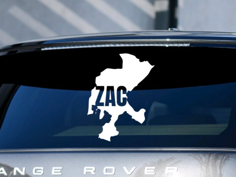 Zacatecas Mexico Vinyl Decal, ZAC Map Vinyl Sticker, Waterproof Vinyl ...