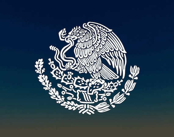 Mexican Flag Logo Decal Mexican Eagle Decal Waterproof Vinyl - Etsy ...