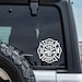 Fire Dept. Decal, Firefighter Decal, Waterproof Vinyl Sticker, Car ...