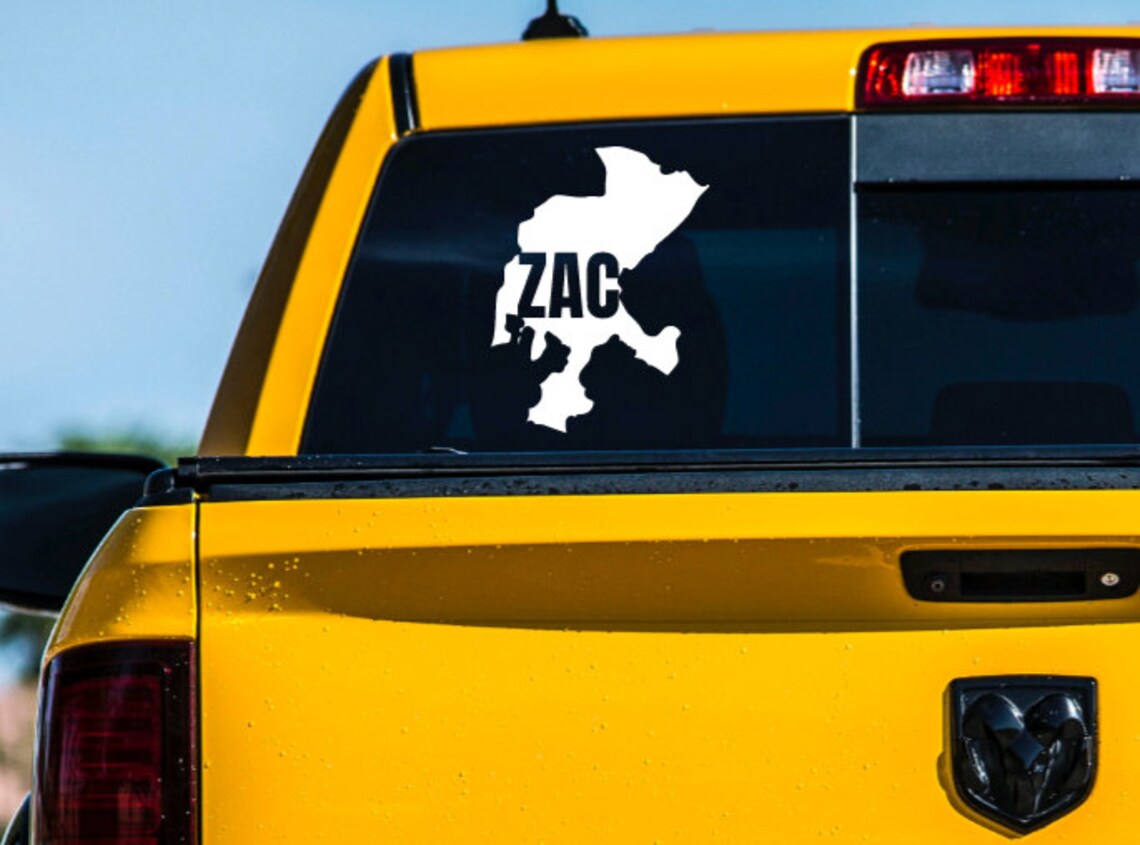 Zacatecas Mexico Vinyl Decal, ZAC Map Vinyl Sticker, Waterproof Vinyl ...