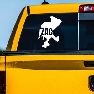 Zacatecas Mexico Vinyl Decal, ZAC Map Vinyl Sticker, Waterproof Vinyl ...