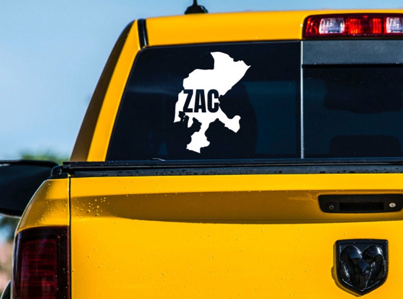Zacatecas Mexico Vinyl Decal, ZAC Map Vinyl Sticker, Waterproof Vinyl ...
