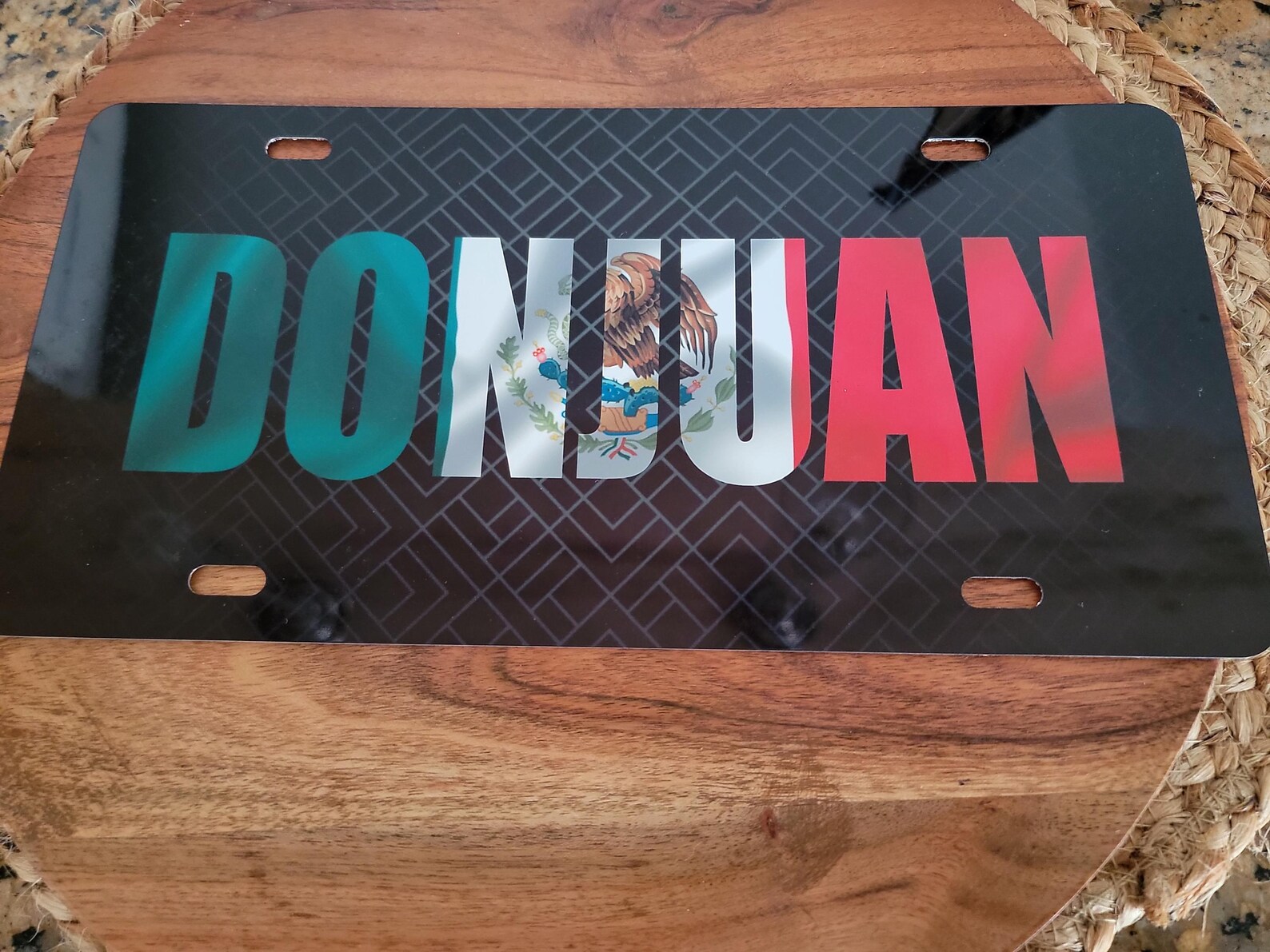 Custom Mexican Flag License Plate, Personalized Car Tag, Gift for Him ...