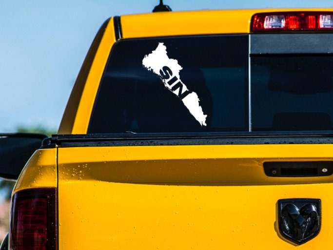 Sinaloa Mexico Vinyl Decal Sinaloa Map Vinyl Sticker - Etsy