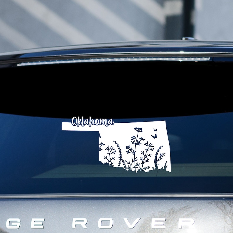 Oklahoma Decal, OK State Vinyl Sticker, Waterproof Sticker, Car Decal ...
