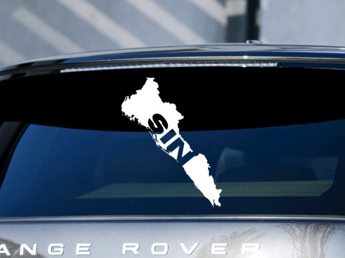 Sinaloa Mexico Vinyl Decal Sinaloa Map Vinyl Sticker - Etsy