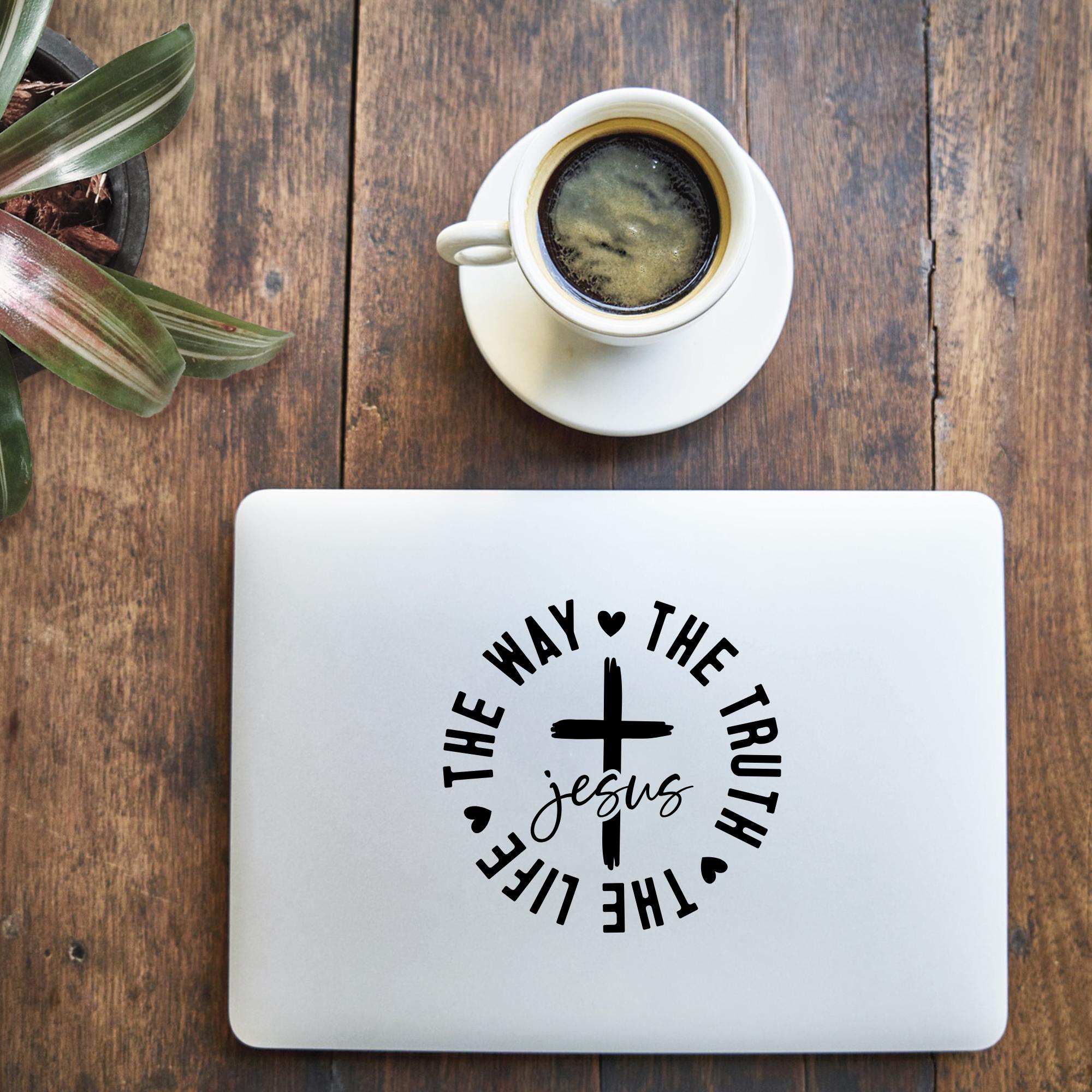 Jesus - the Way, the Truth, the Life Vinyl Decal: Christian Car/laptop ...