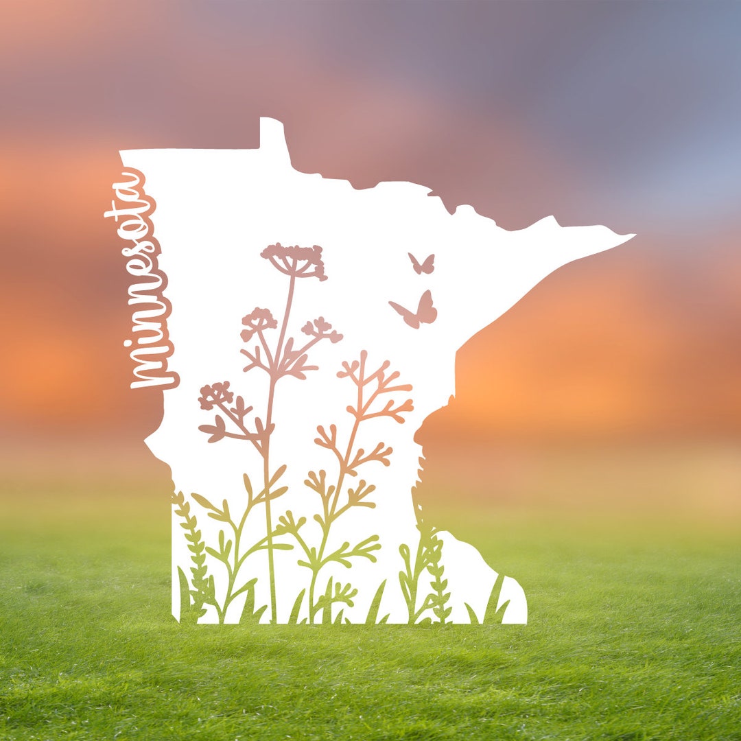 Minnesota Decal, MN State Vinyl Sticker, Waterproof Sticker, Car Decal ...