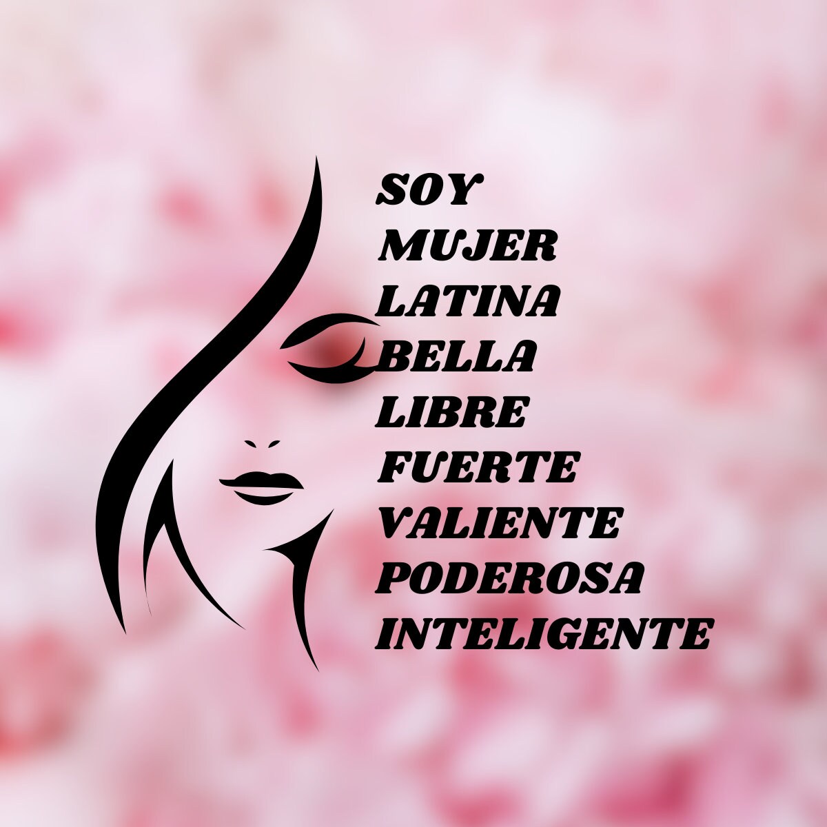 Mujer Latina Sticker, Spanish Word Vinyl Sticker, Waterproof Sticker ...