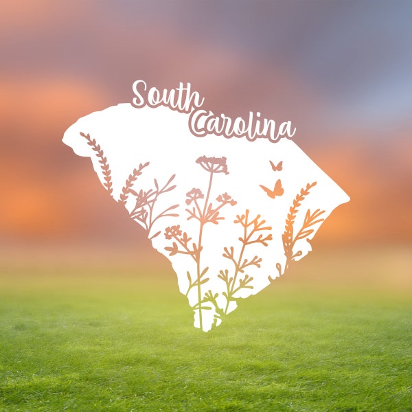 South Carolina Decal - Etsy