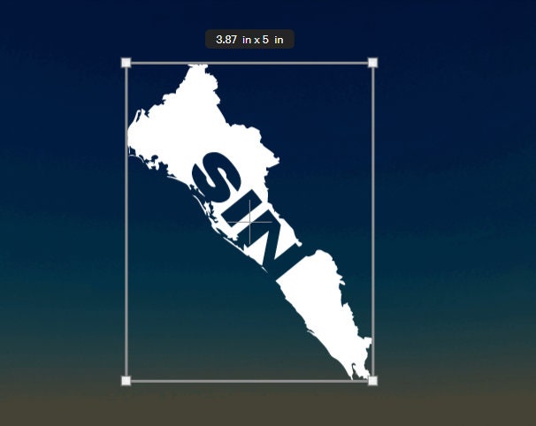 Sinaloa Mexico Vinyl Decal Sinaloa Map Vinyl Sticker - Etsy