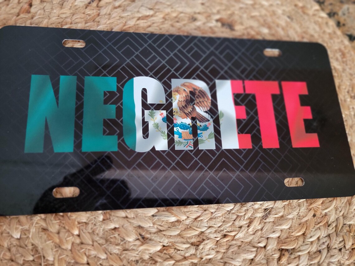Custom Mexican Flag License Plate, Personalized Car Tag, Gift for Him ...