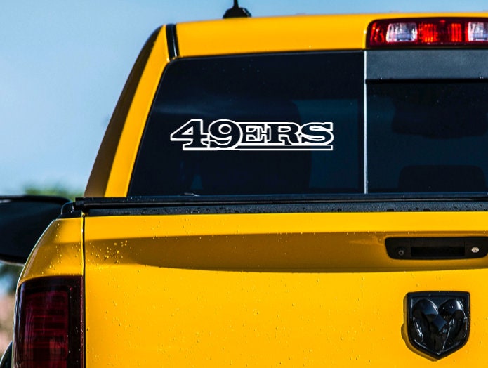 49ERS Vinyl Decal/nfl Football Car Decal/waterproof Vinyl Sticker ...