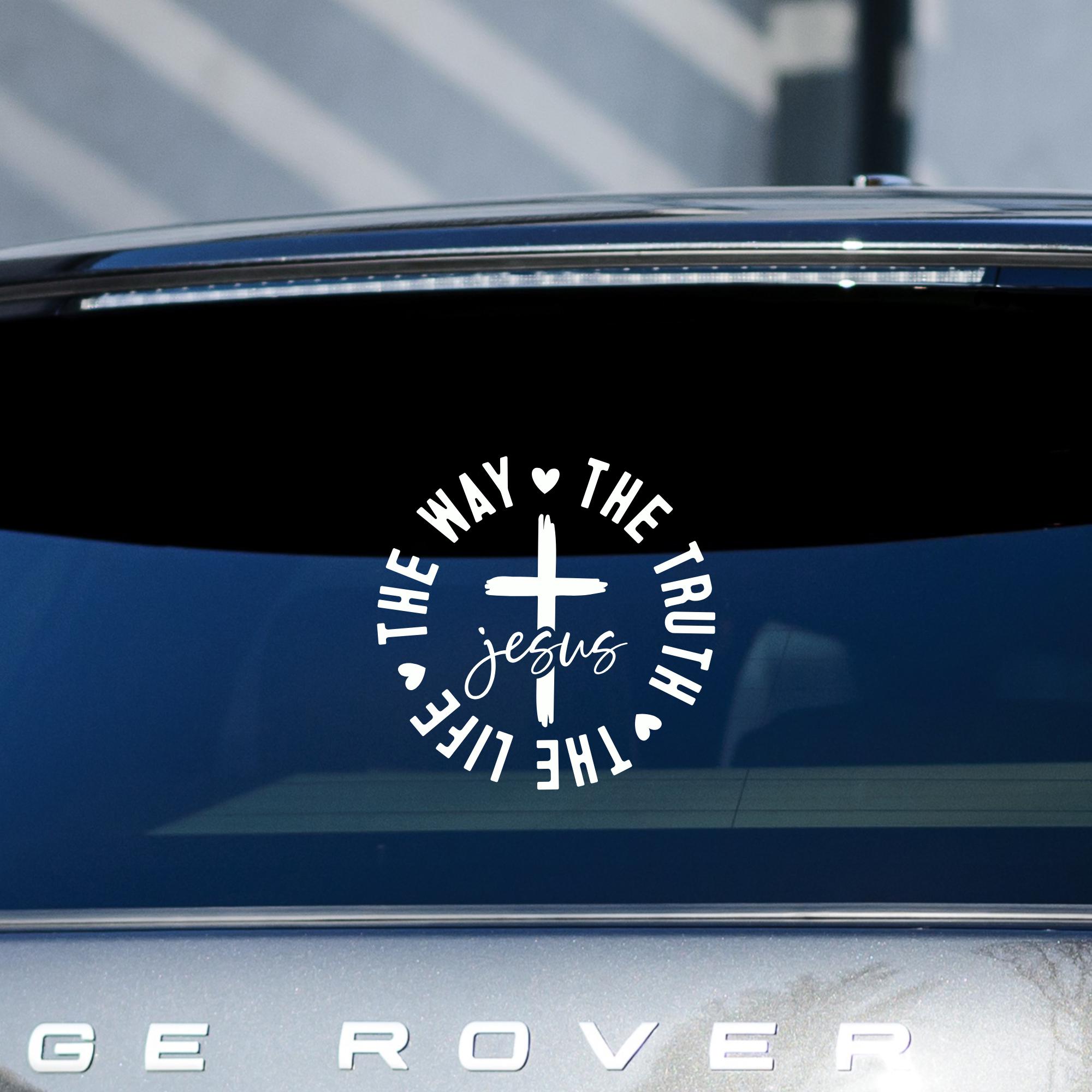 Jesus - the Way, the Truth, the Life Vinyl Decal: Christian Car/laptop ...
