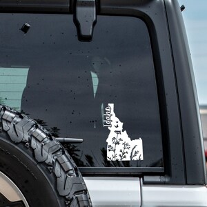 Idaho Decal, ID State Vinyl Sticker, Waterproof Sticker, Car Decal ...