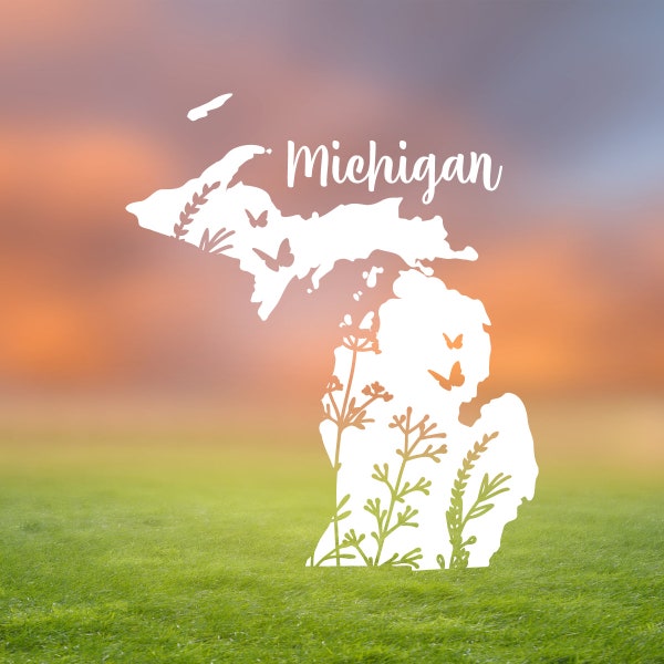 Michigan Car Decal - Etsy