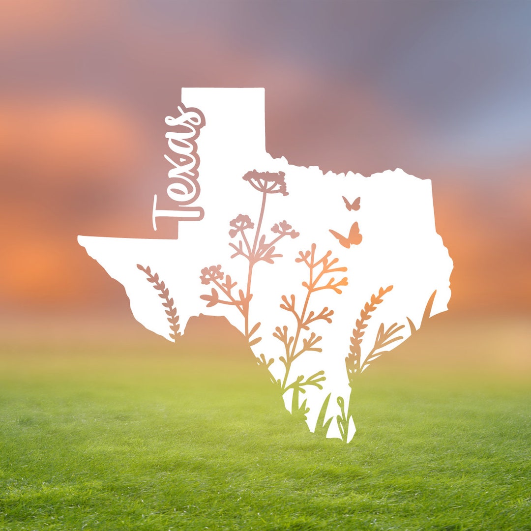 Texas Decal, TX State Vinyl Sticker, Waterproof Sticker, Car Decal ...