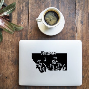 Montana Decal, MT State Vinyl Sticker, Waterproof Sticker, Car Decal ...