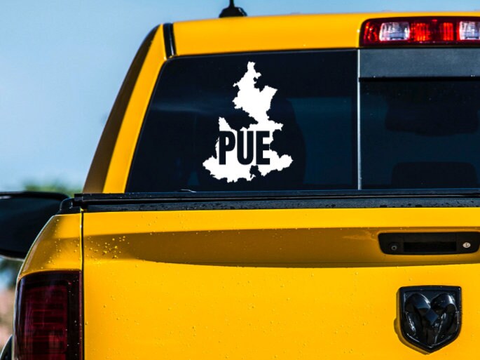 Puebla Mexico Vinyl Decal, Puebla Map Vinyl Sticker, Waterproof Vinyl ...