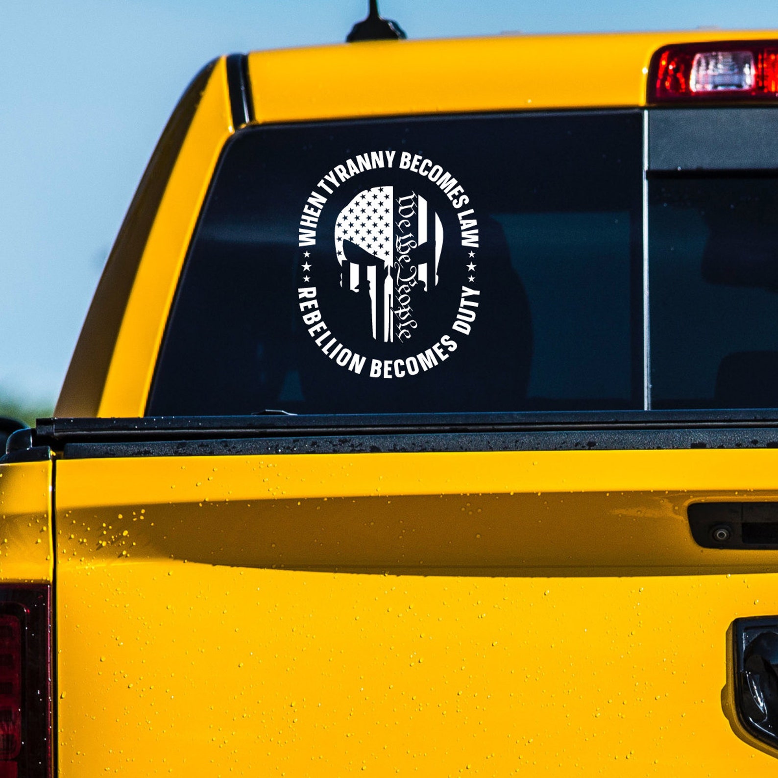 When Tyranny Becomes Law Rebellion Vinyl Decal, Waterproof Vinyl ...