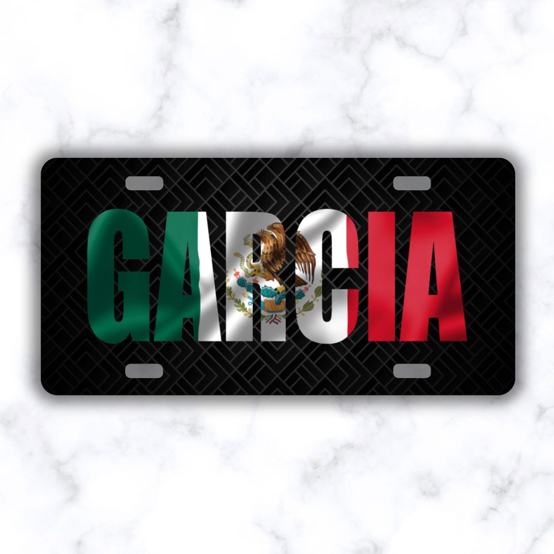 Custom Mexican Flag License Plate, Personalized Car Tag, Gift for Him ...